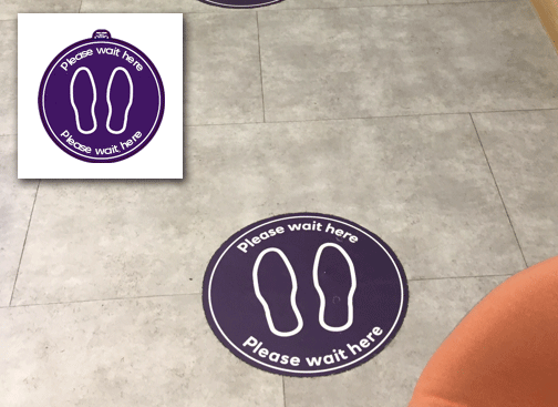 Queue Floor Sticker